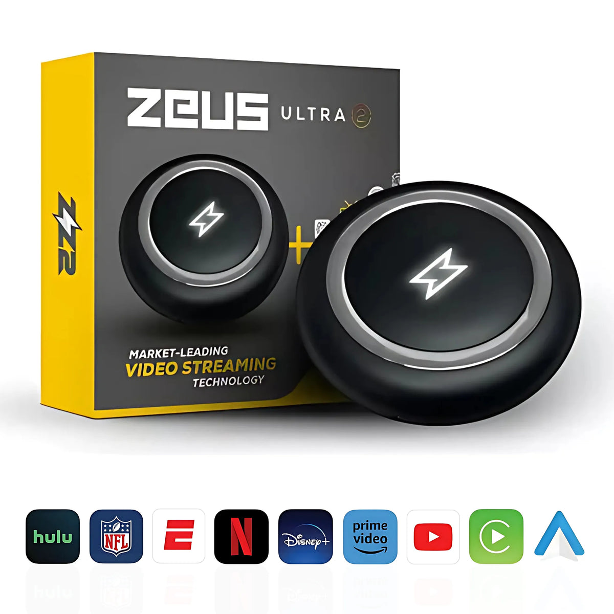 ZZ-2 ZEUS ULTRA 2 Wireless CarPlay and Android Auto Live Streaming Interface with a Built-in ...
