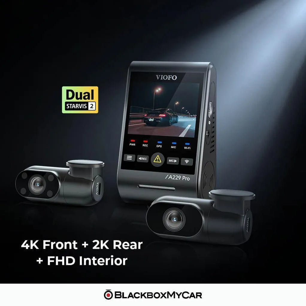 VIOFO A229 Pro 4K UHD 3-Channel Dash Cam with Sony STARVIS 2 ...