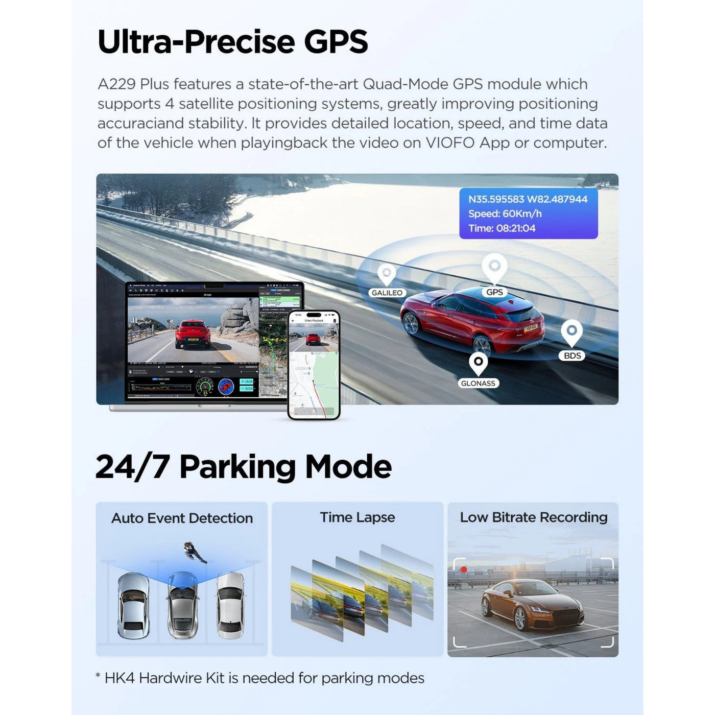 VIOFO A229 Plus 2-Channel 2K QHD Sony STARVIS 2 Dash Cam — BlackboxMyCar