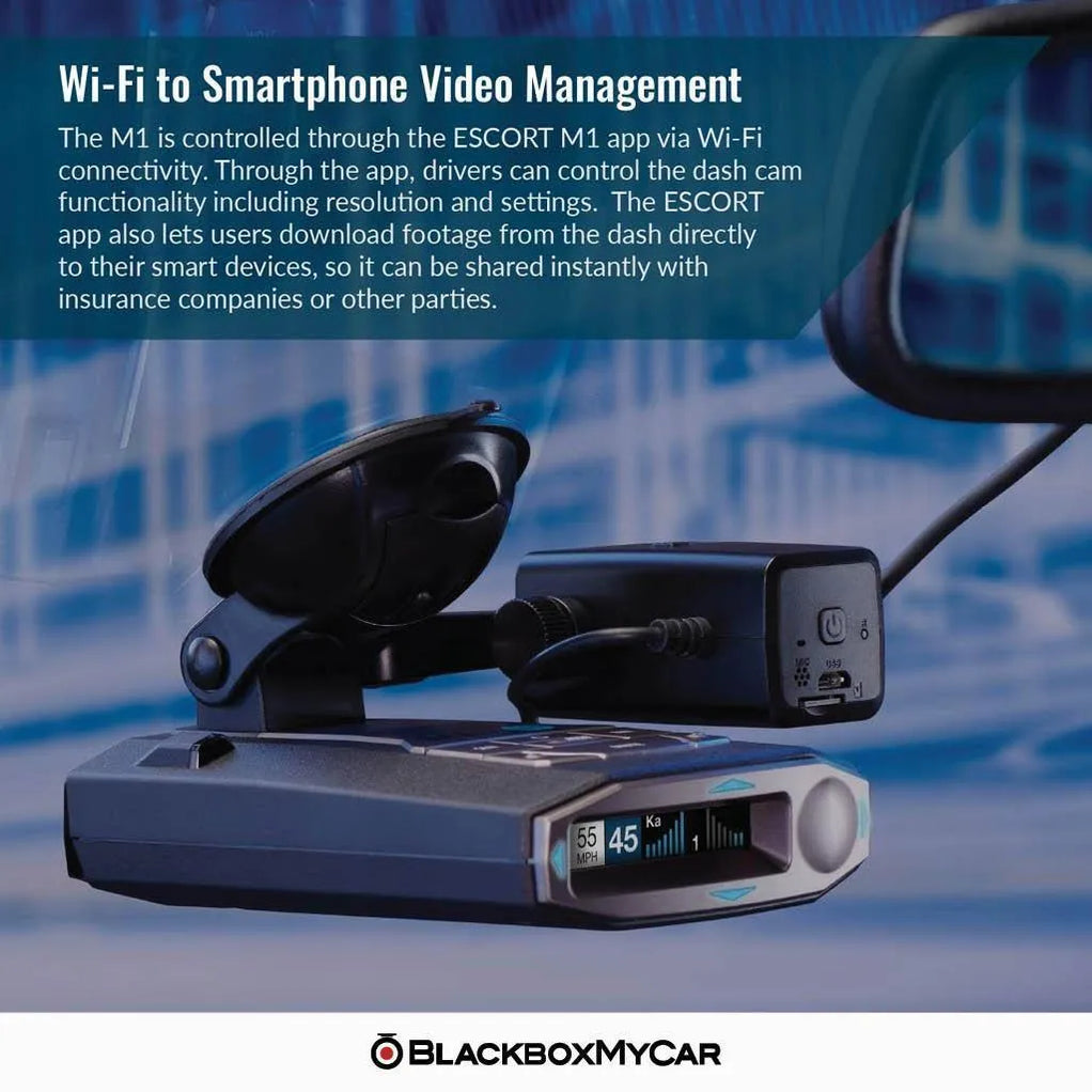 Escort Max 360C Radar Detector + M1 Full HD Dash Cam Bundle — BlackboxMyCar